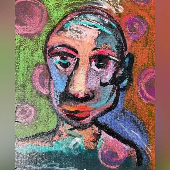 Artisan | Art | Original Artwork Oil Pastels On Canvas 8x Expressionist ...